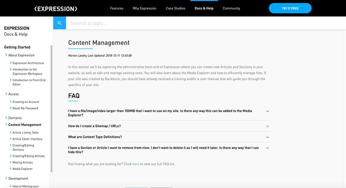 Get A Deeper Understanding Of The Administrative Back-End | Expression